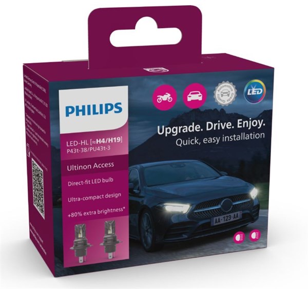 Philips Ultinon Access H4 / H19 LED pærer